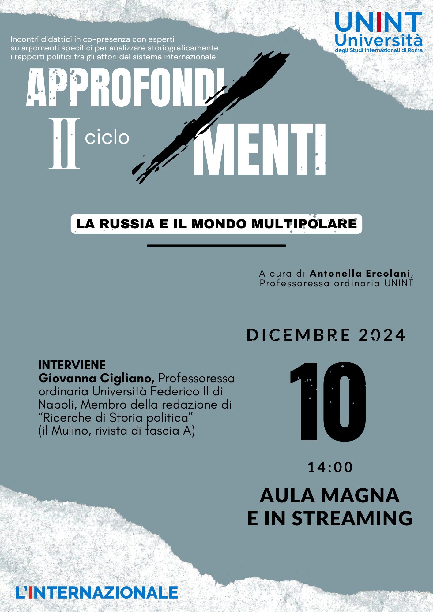 Ciclo Approfondi/MENTI: La Russia e il mondo multipolare - Università ...