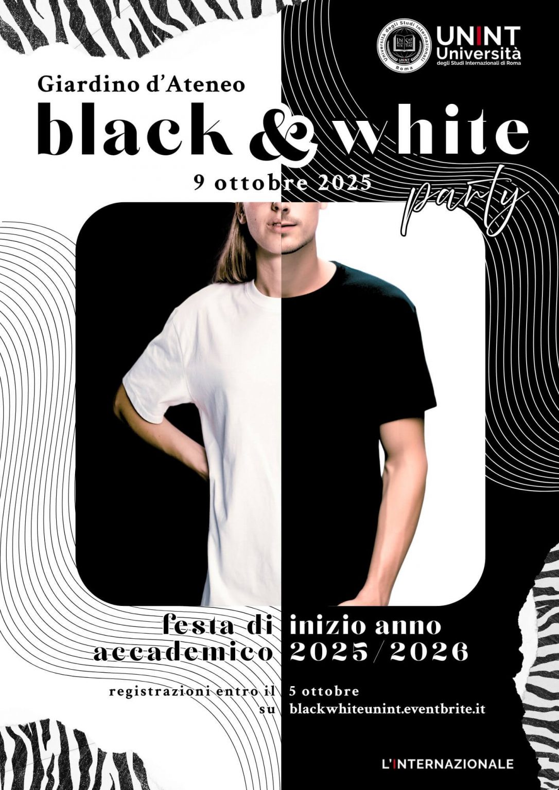 Black & White Party - Università degli Studi Internazionali di Roma - UNINT